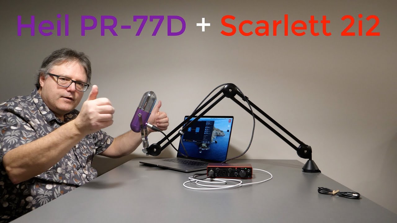 Heil PR-77D Mic + FocusRite Scarlett 2i2 - YouTube