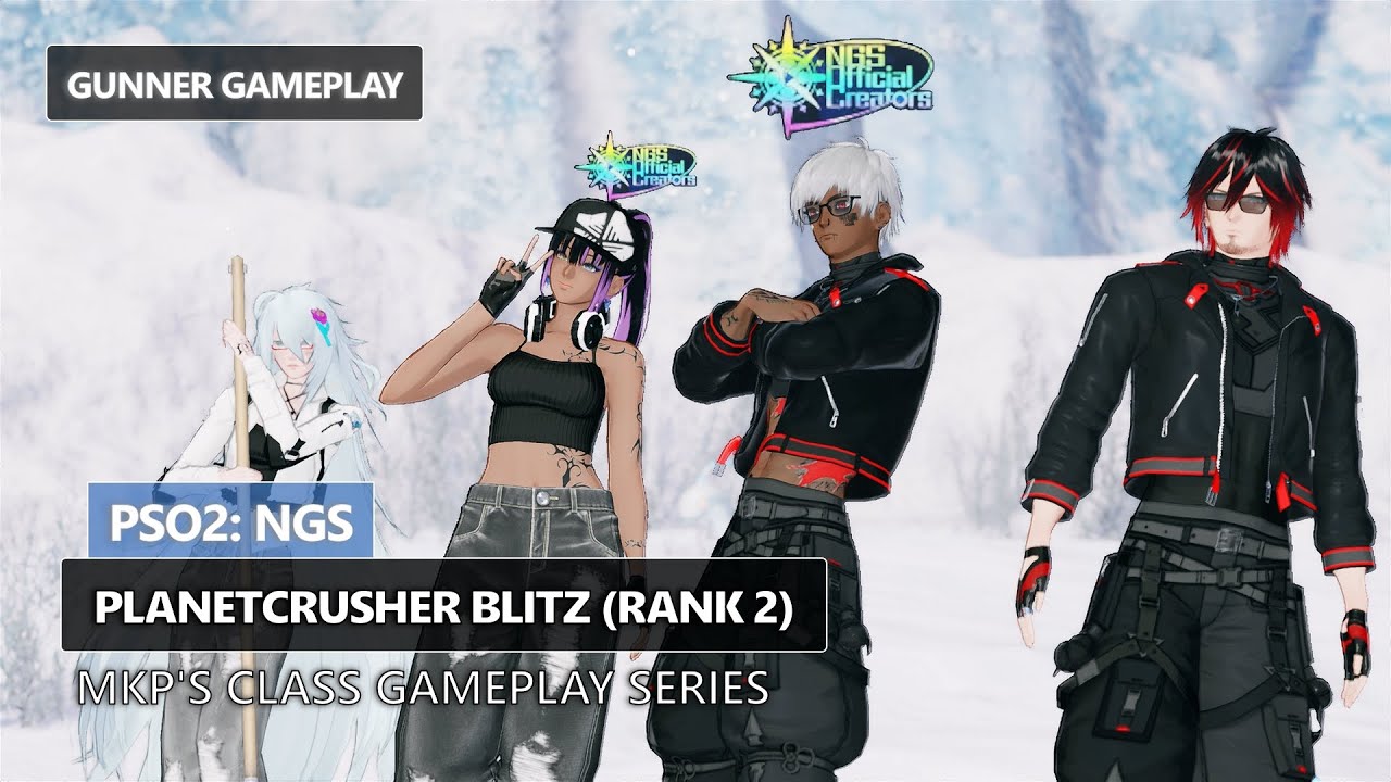 PSO2: NGS - Planetcrusher Blitz (Rank 2) - First clear run (Gunner ...