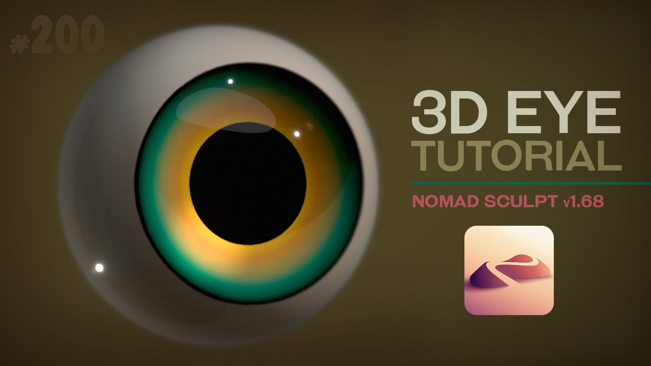 How to make an EYE in Nomad Sculpt | Step by Step Tutorial - YouTube
