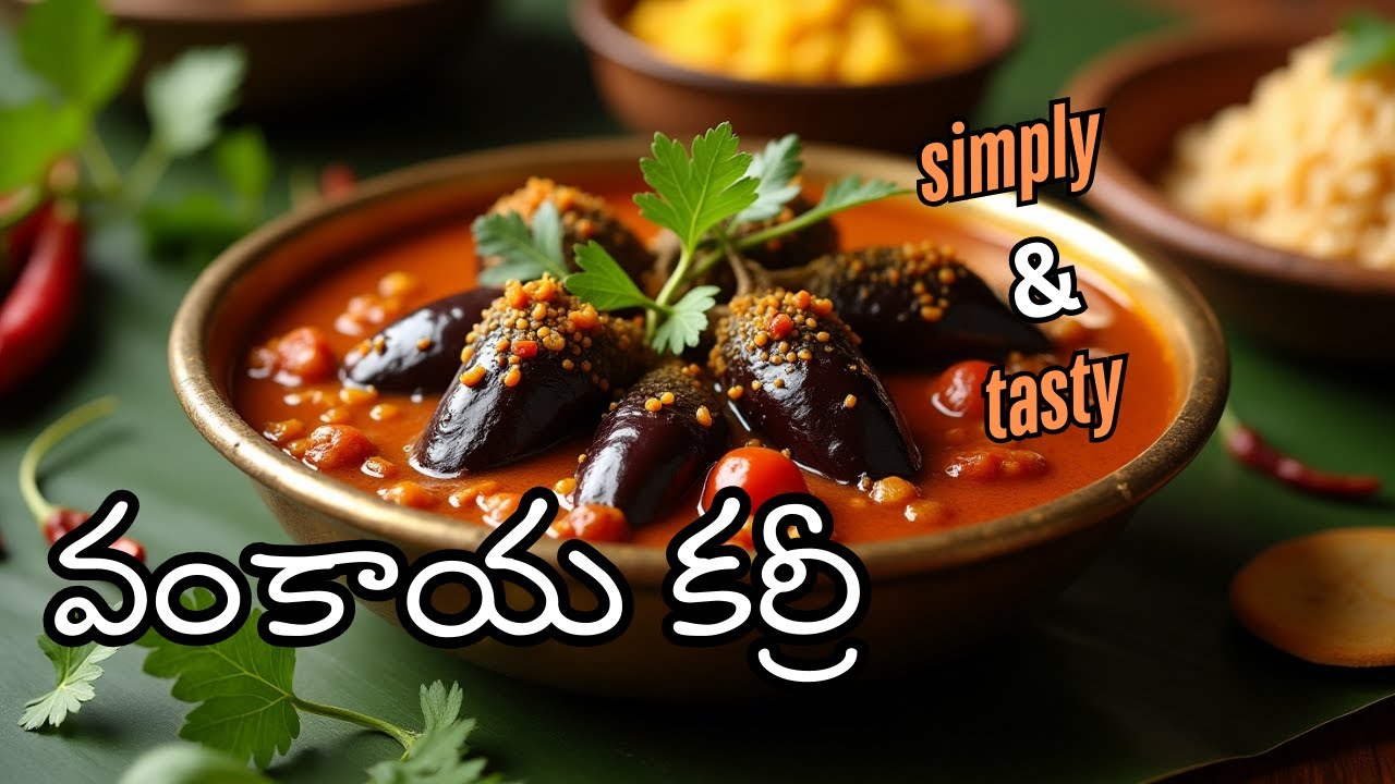 వంకాయ కూర| vankaya curry | vankaya recipe|How to prepare vankaya curry ...