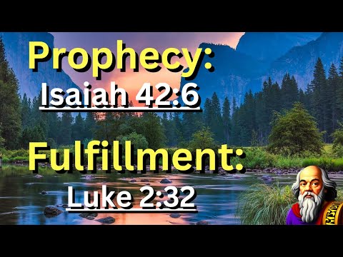 Prophecy: (Isaiah 42:6) Fulfillment: (Luke 2:32) \
