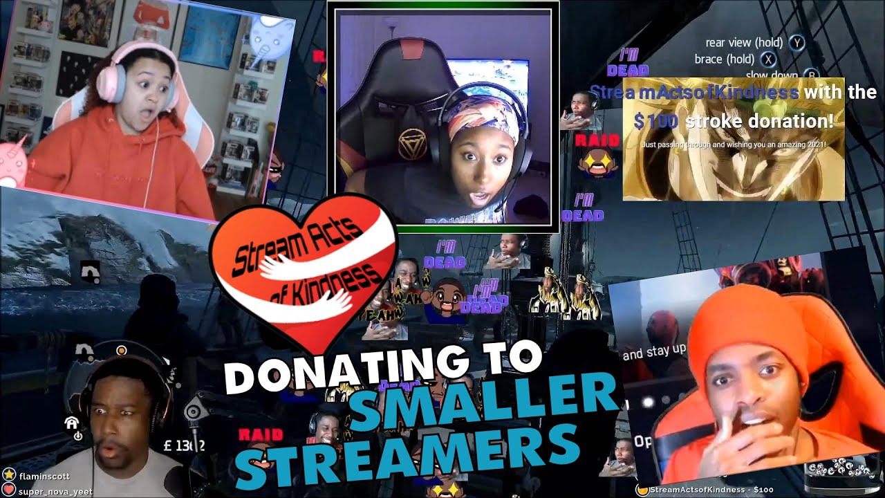 Donating to Smaller Streamers to Wish Them a Good 2021 - YouTube