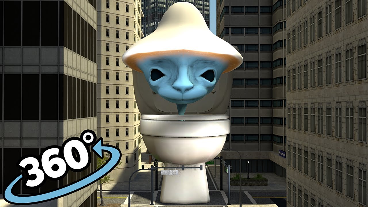 Skibidi Toilet Smurf Cat 360/VR Experience - YouTube