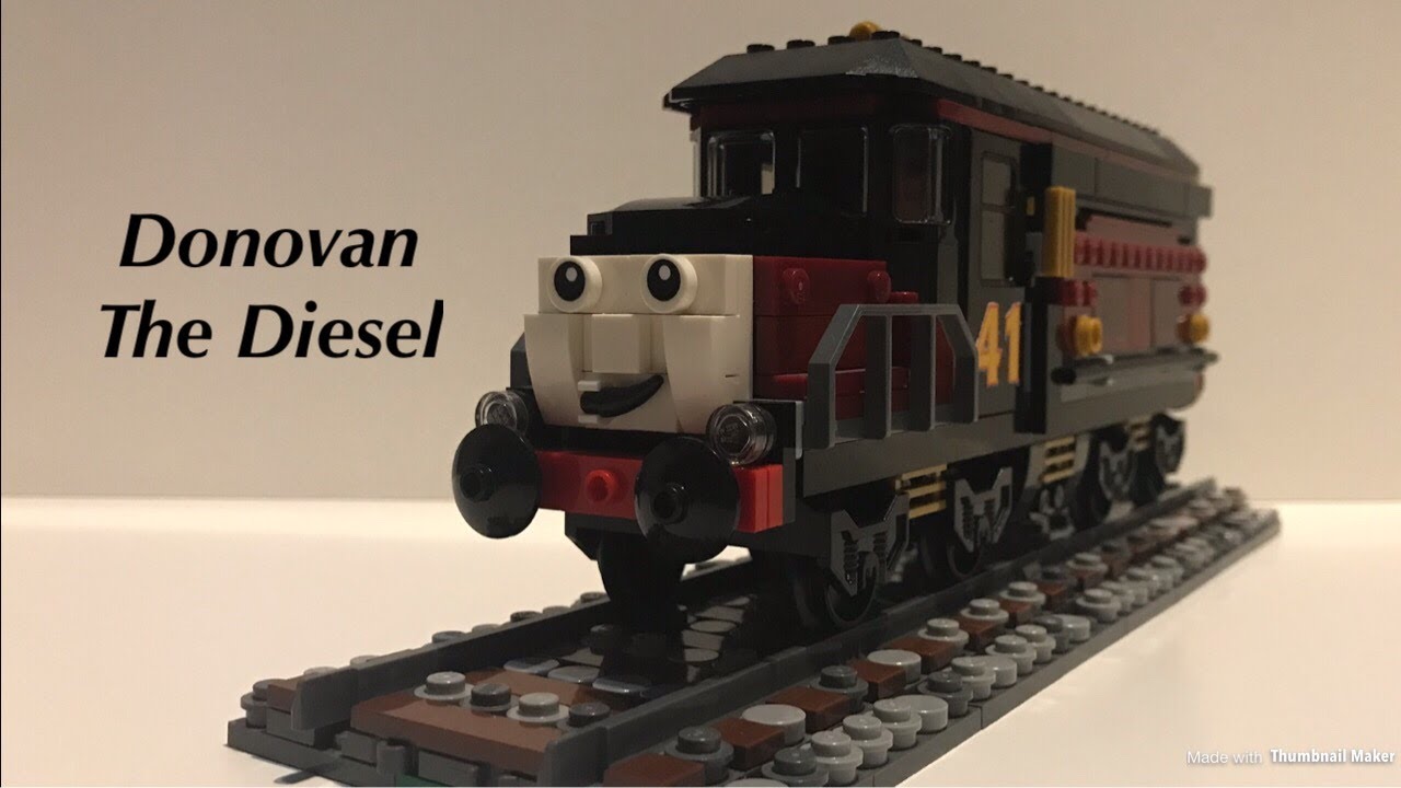Lego Thomas the Tank Engine: Custom Character Donovan the Diesel - YouTube