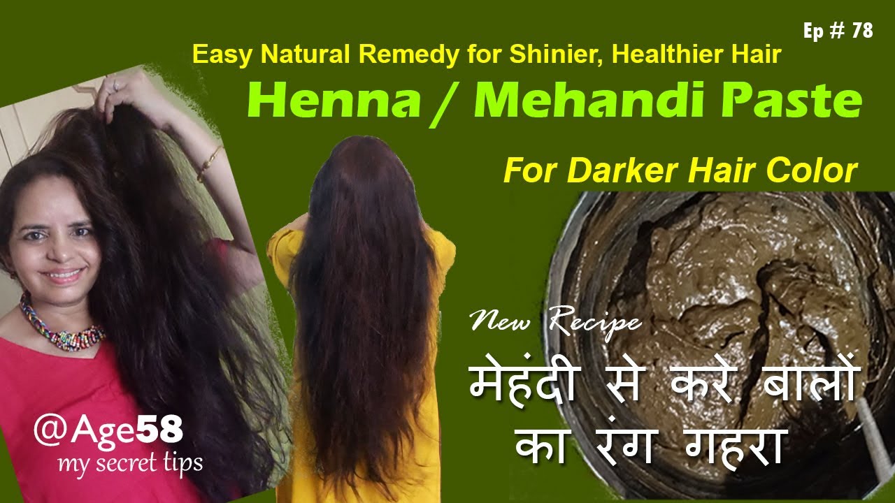 Mehandi / Henna Paste For Darker Hair Color Naturally | Turn Your Grey ...