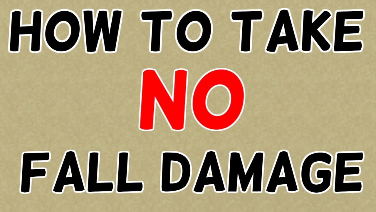 How can you take NO Fall Damage in Minecraft - YouTube