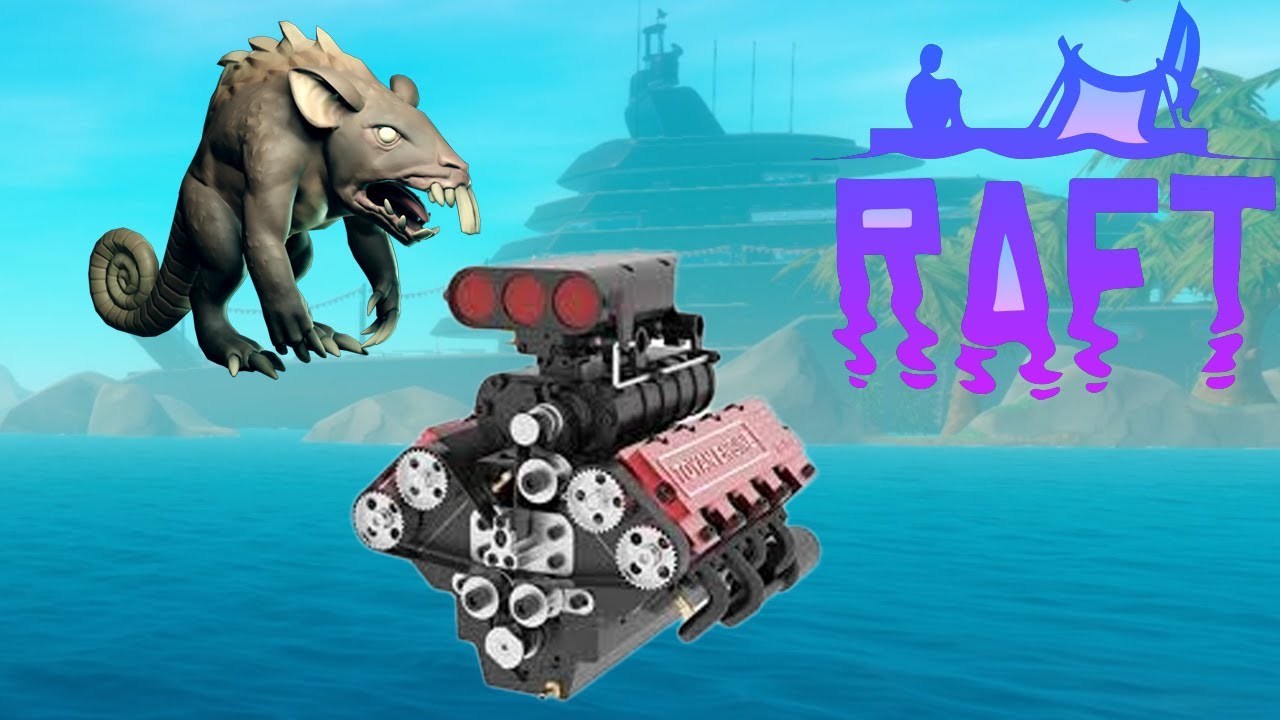 Humans vs giant rats - Raft playtrough ep 4 - YouTube