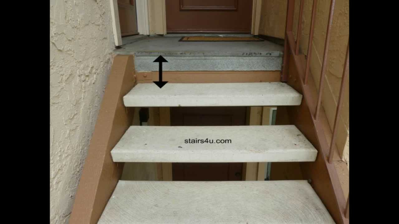 Allow For Waterproofing System Materials at Top of Stairway ...