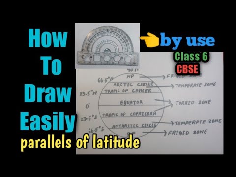 How to draw parallels of latitude drawing|parallels of latitude diagram ...