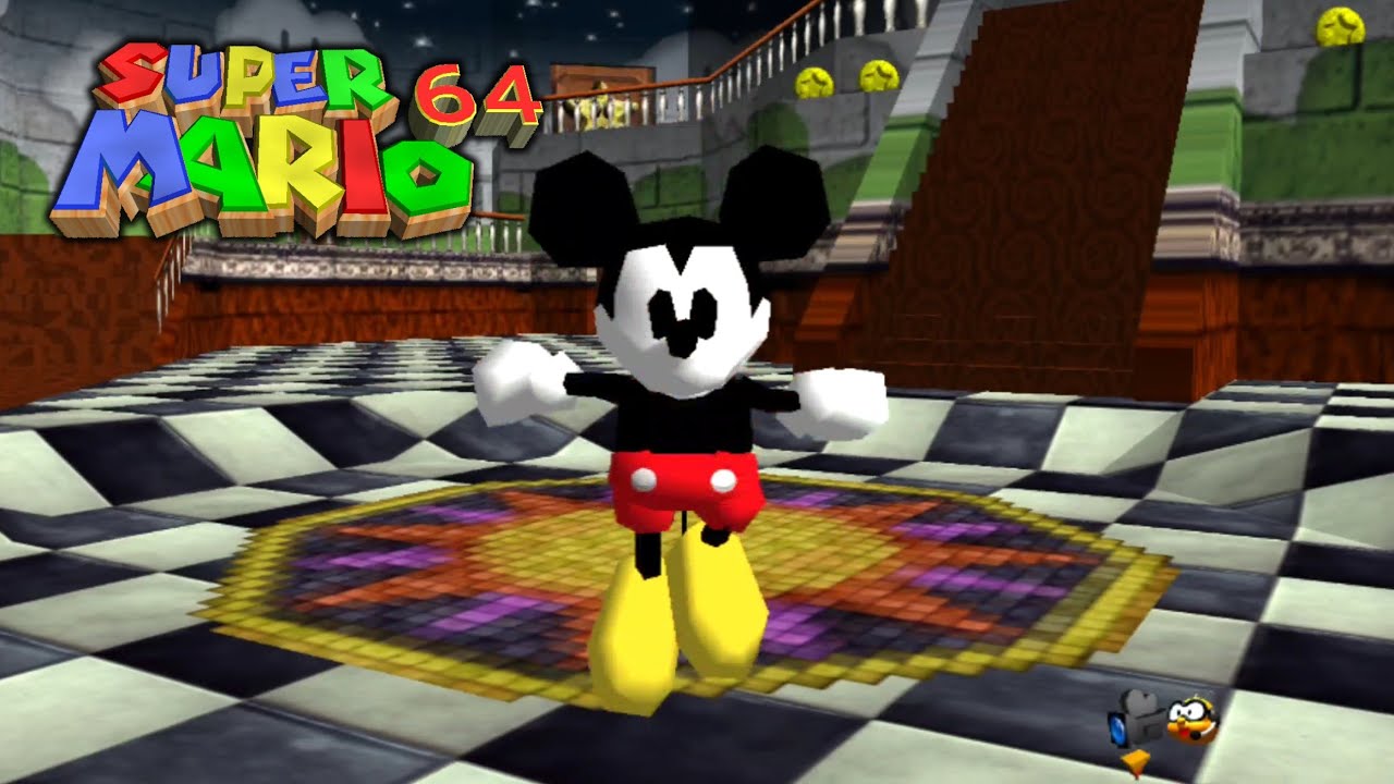 Super Mickey Mouse 64 Skin HD Textures Realistic Nintemod Eluxi Full ...