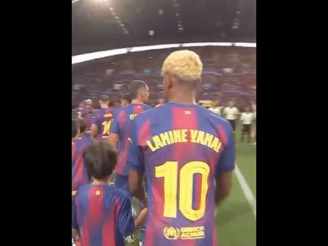 Yamal’s first game as Barca’s 10 #lamineyamal #barcelona #yamal #visselkobe #yamal10 #yamaledit