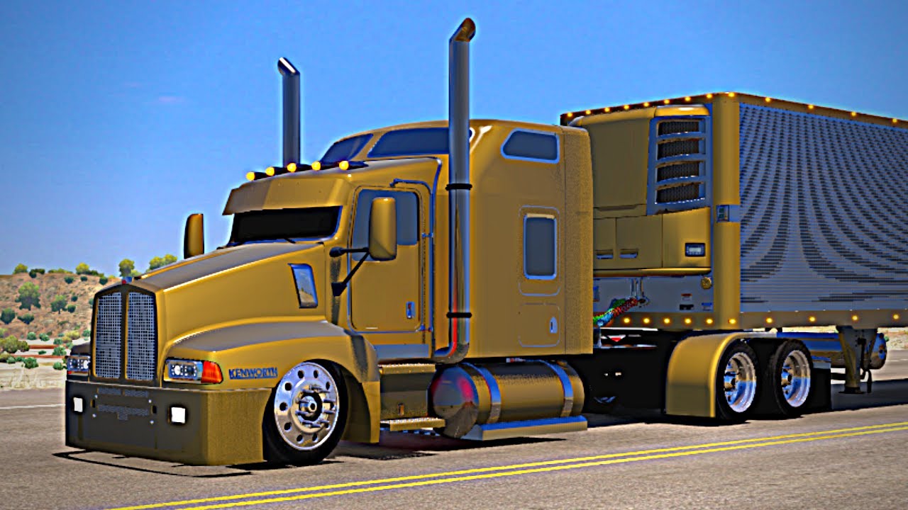Kenworth T600 Slammed on the Ground! - Custom Spread Axle Reefer ...