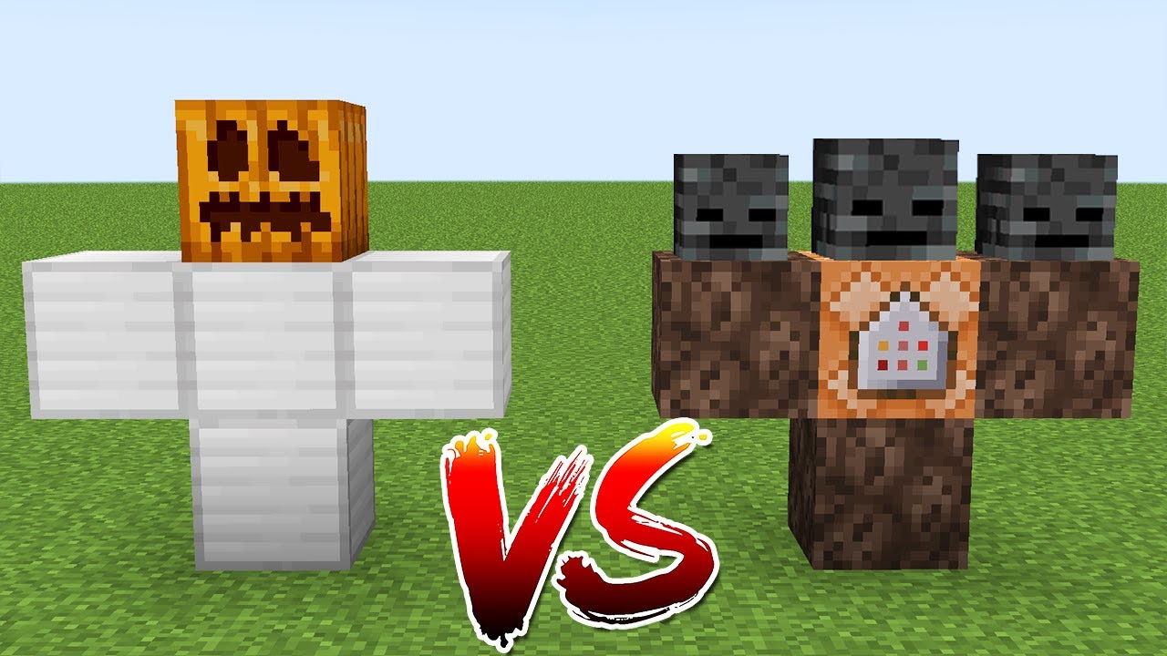 all New Wither Storm mobs VS all Golems battle in minecraft - YouTube