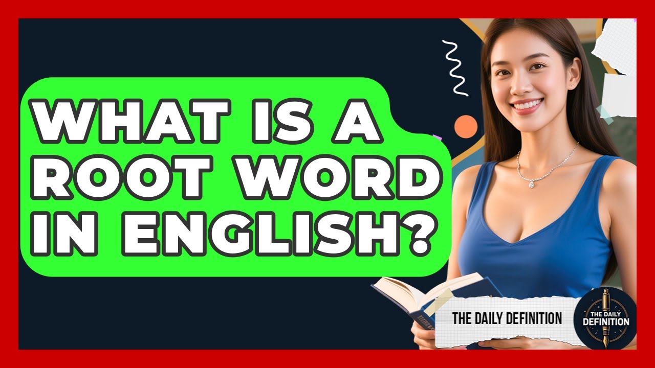 What Is A Root Word In English? - The Daily Definition - YouTube