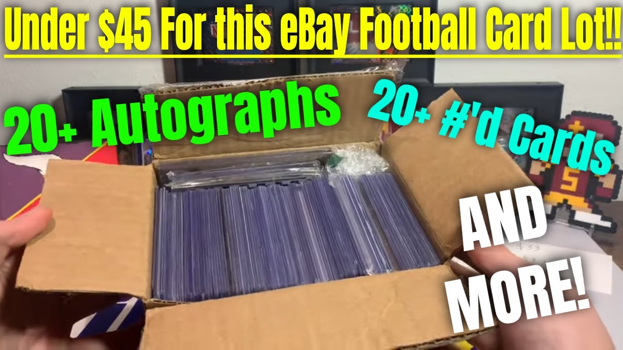 CRAZY eBay Football Card Lot For UNDER $45 TOTAL?! 20+ Autographs, 20 ...
