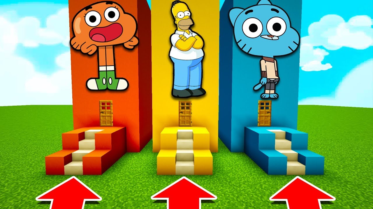 NE CHOISISSEZ PAS LA MAUVAISE PORTE MINECRAFT !! Darwin, Simpson ...