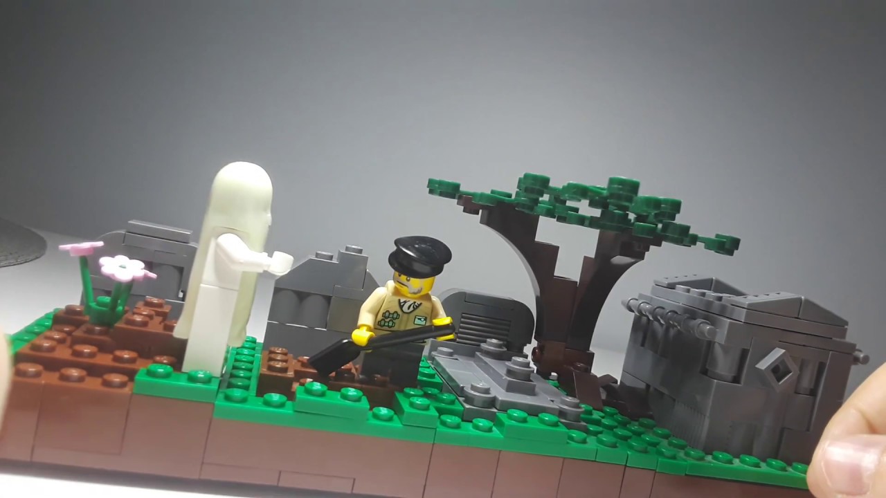 My custom Lego graveyard/cemetery moc - YouTube