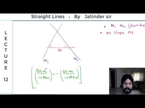Straight lines 12, Lines equally inclined to 2 lines and related ...