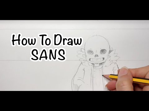【Undertale】 How To Draw 【 SANS 】 - YouTube