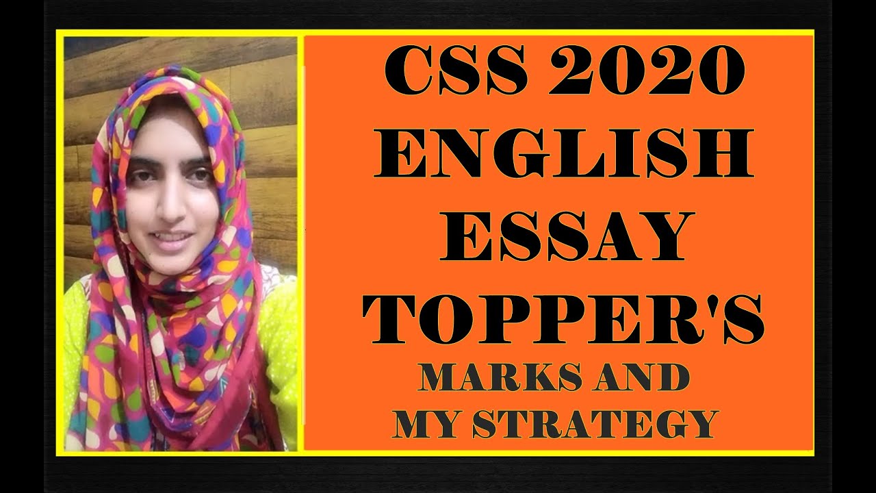 CSS 2020 ENGLISH ESSAY TOPPER's MARKS | CSS ENGLIS ESSAY | CSS 2020 ...