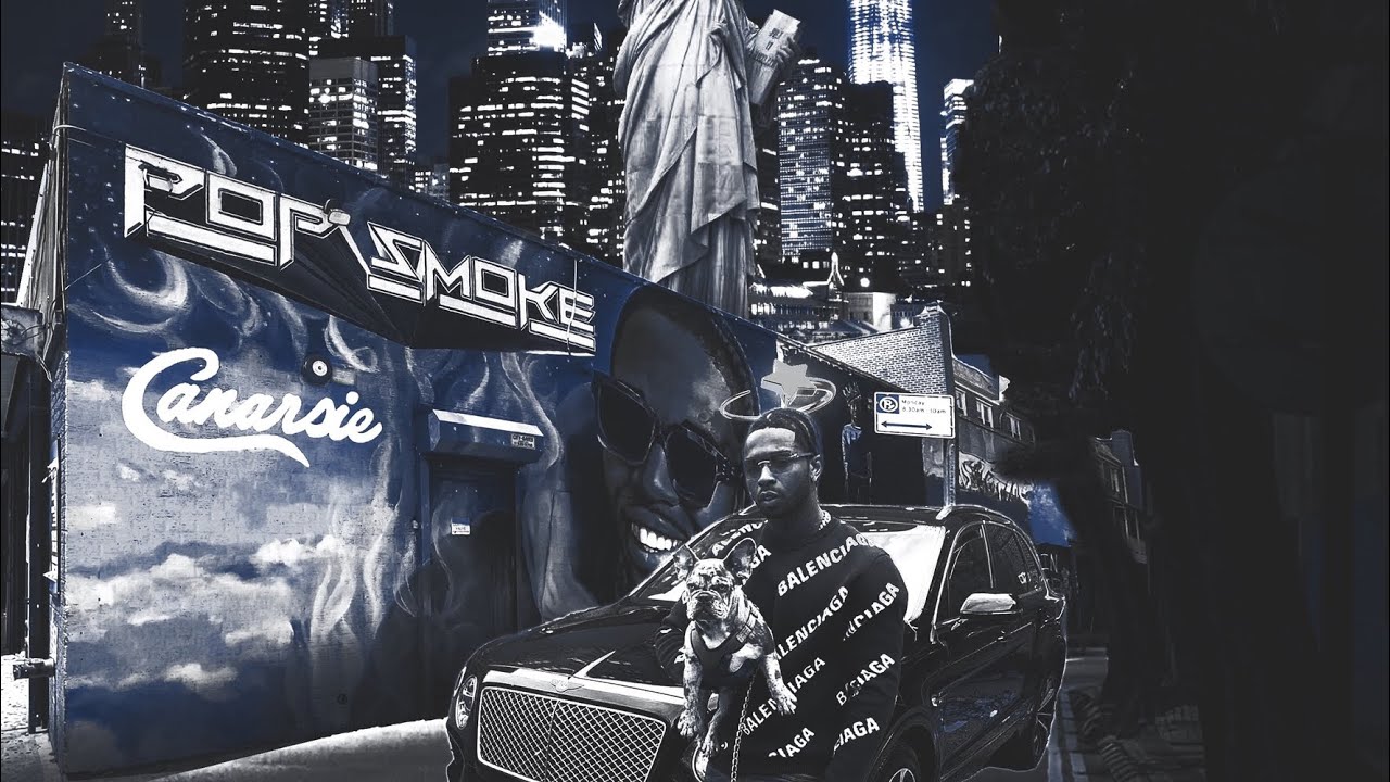 How I created a pop smoke cover art concept - YouTube