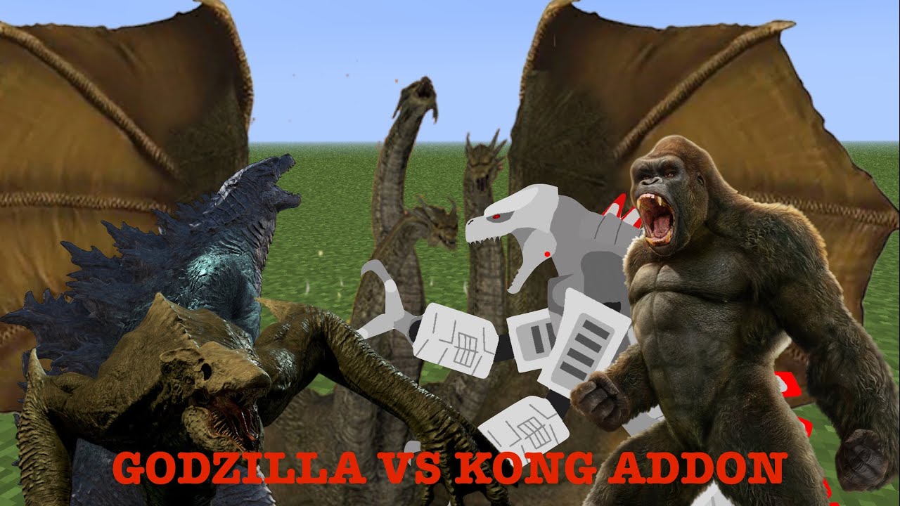 Godzilla vs Kong Addon by MonsterGamer122| MCPE Addon Review! - YouTube
