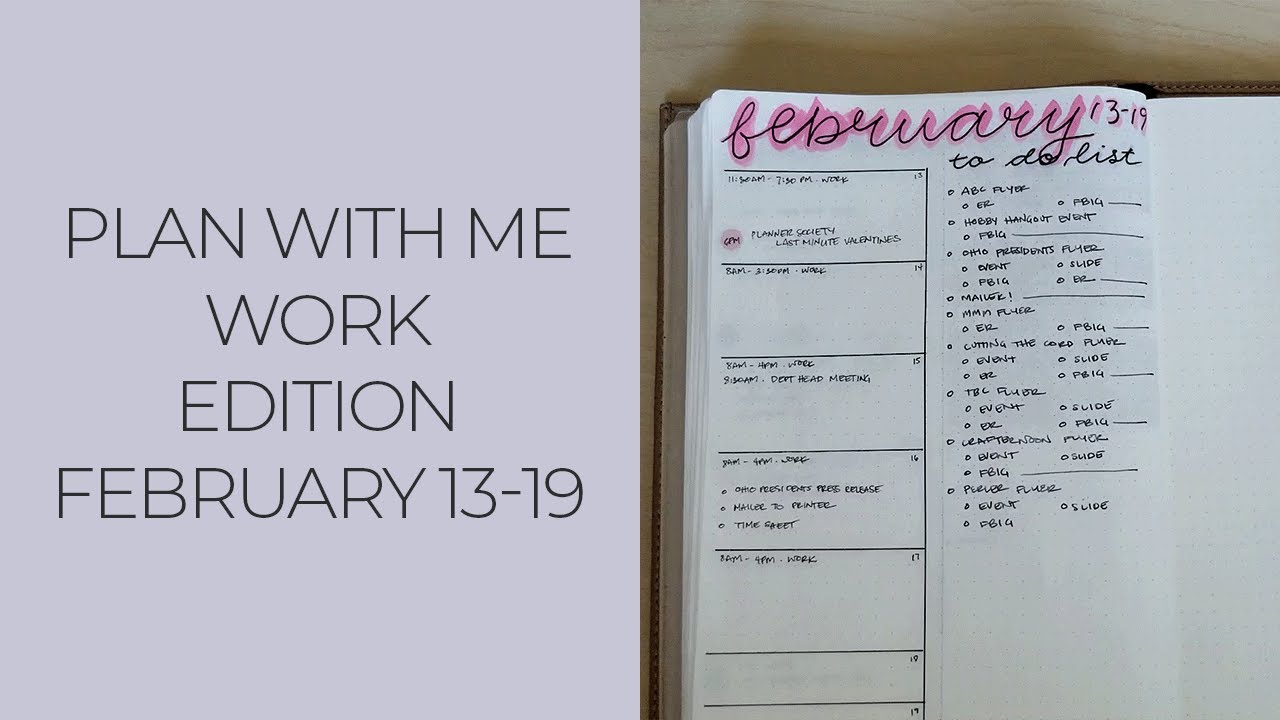 Plan With Me | DIY Hobonichi Weeks - Inspired A5 Work Planner Layout ...