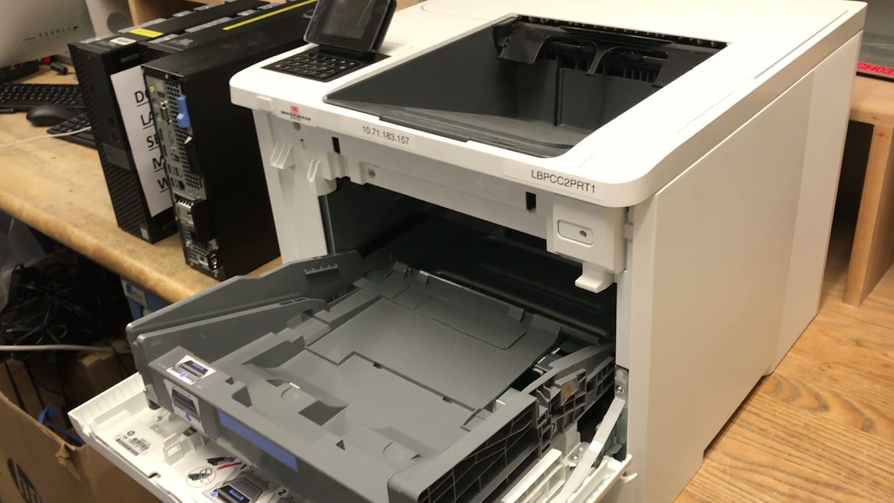 m608 toner replacement - YouTube