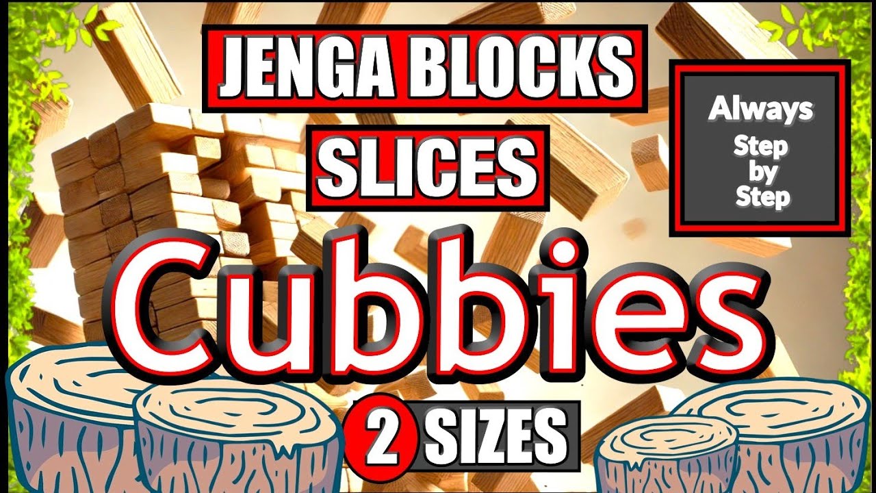 🟢EASY TUMBLING TOWER BLOCKS SLICES CUBBIES DIY🟢HIGH END EVERYDAY DECOR ...