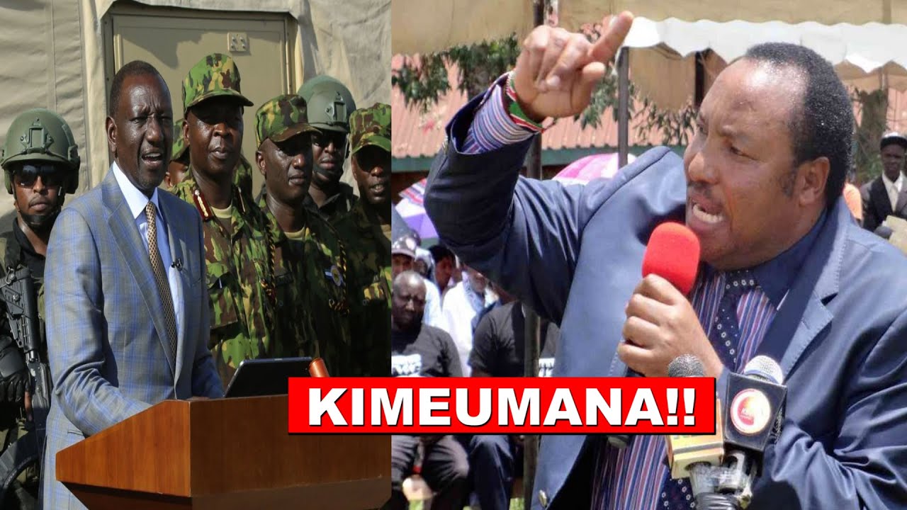 DRAMA!! Waititu risks arrest after attacking Ruto infront of police ...