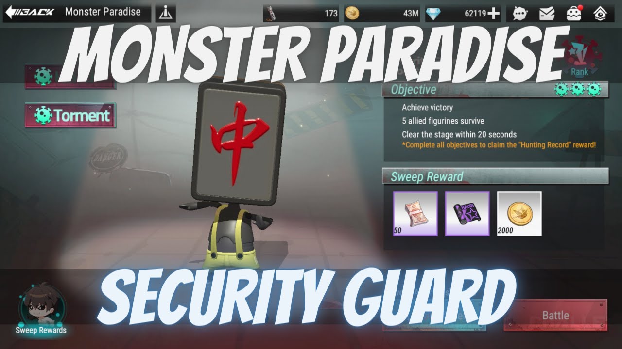 Monster Paradise - Security Guard Monster - 3 Stars | Figure Fantasy ...