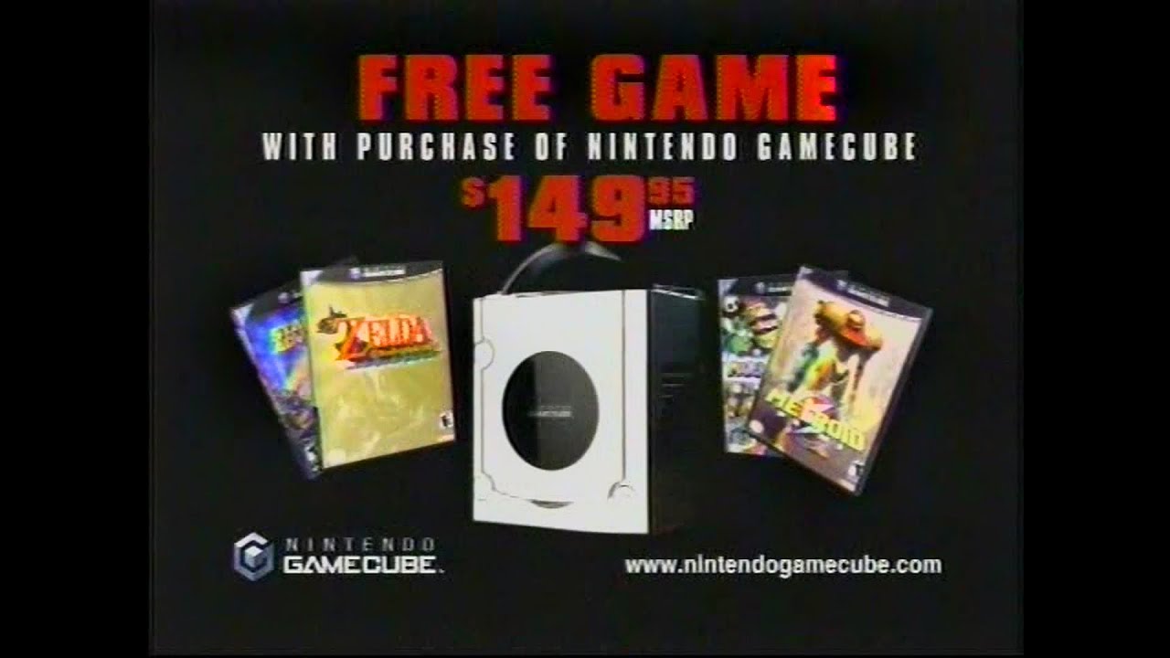 Nintendo GameCube $149.95 (Free Zelda Game + Demo) Commercial, The WB ...