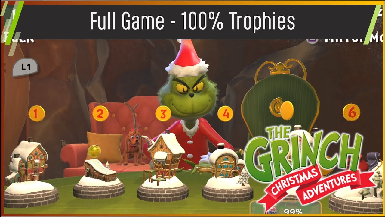 The Grinch: Christmas Adventures - Full Game Long-play (no commentary ...