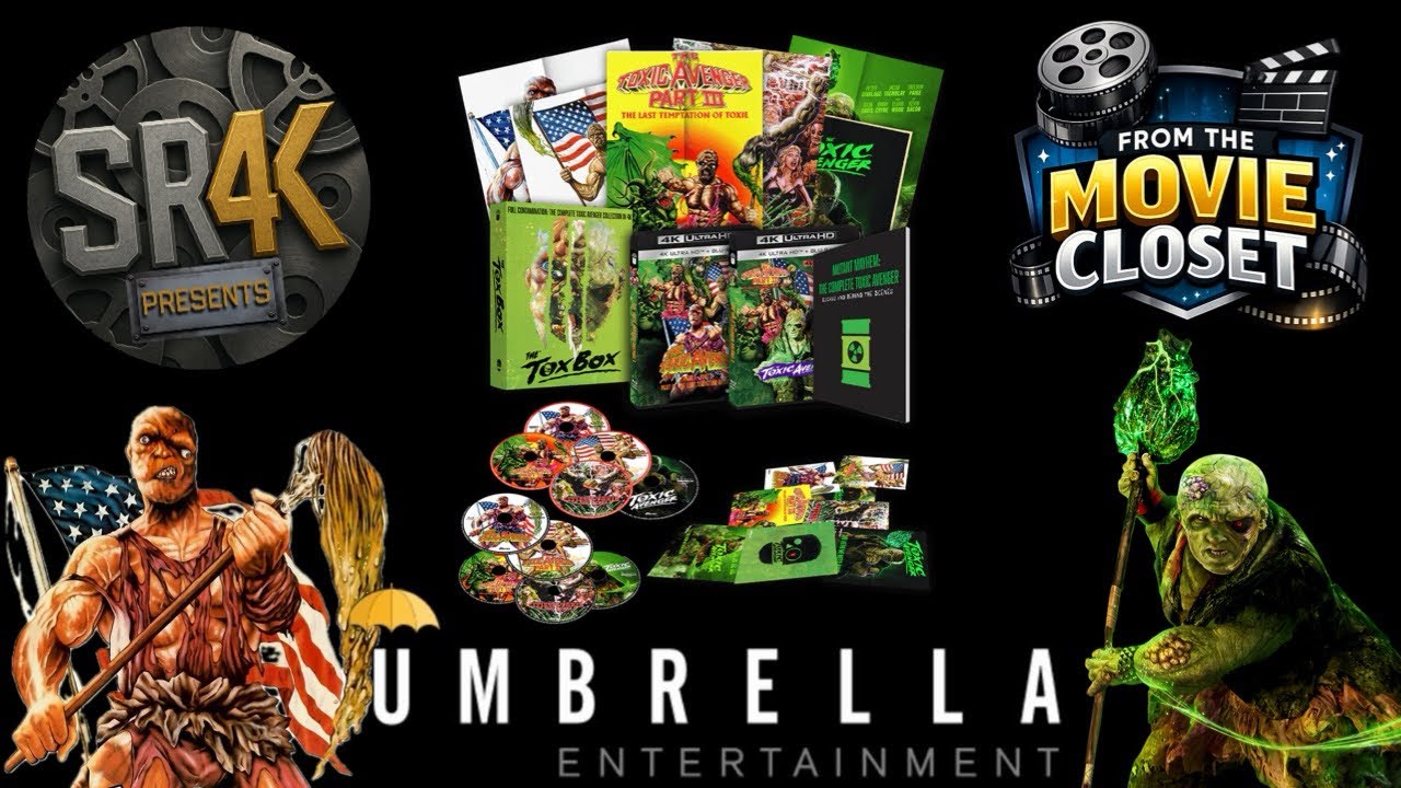 4k The Tox Box from UMBRELLA ENT Unboxing! Toxic Avenger 1-4 PLUS New ...