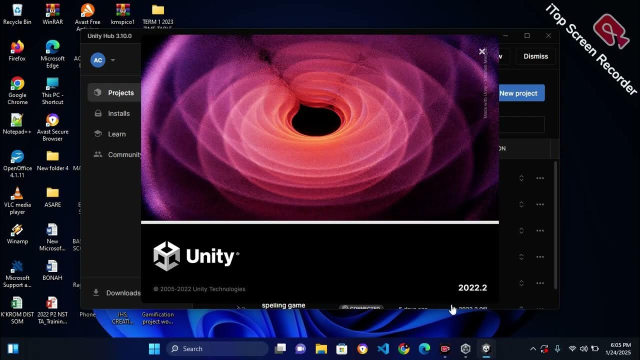 SpellinbeeGame using UNITY part 1 - YouTube