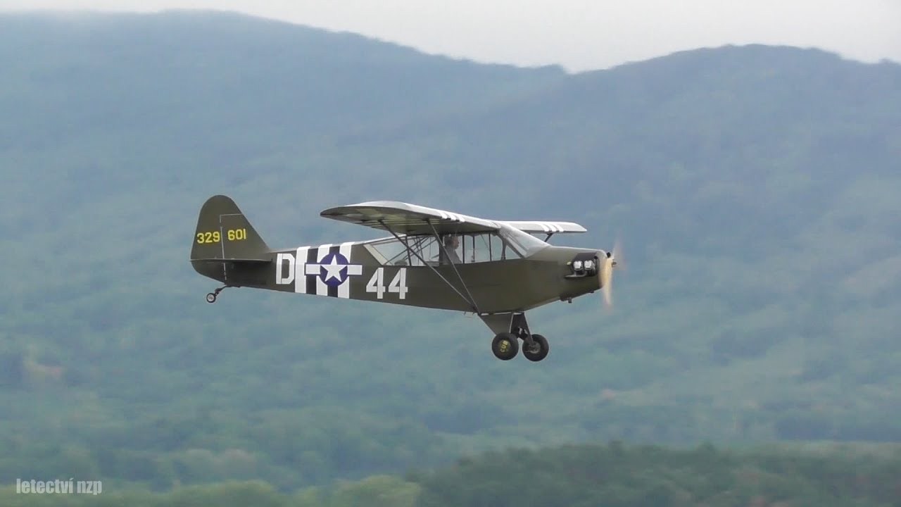Piper L-4 Cub | Airshow Ústí nad Labem 2018 - YouTube