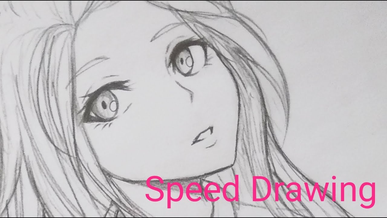 Speed drawing : Manga sketch. - YouTube