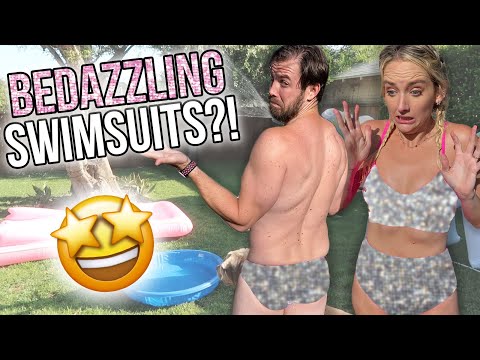 DIYing a Bedazzled Bikini & Speedo in 24 Hours?!? *Can I Do It?*