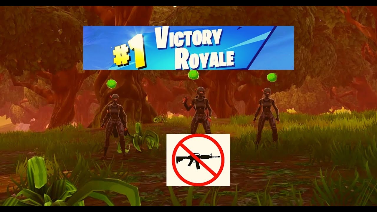 Winning With NO GUNS Challenge In Fortnite Battle Royale! - YouTube