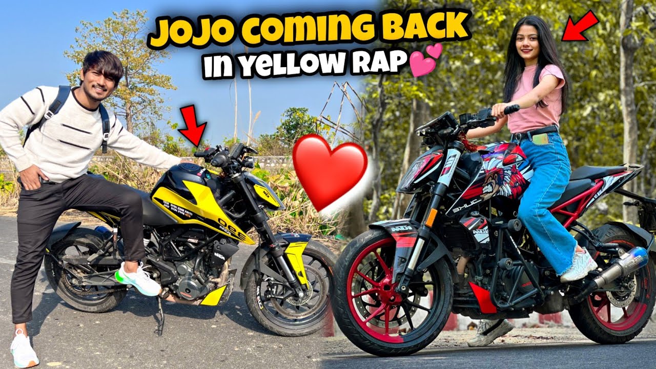 JOJO Coming back in yellow rap soon💕😍|| My new KTM DUKE 390♥️|| - YouTube