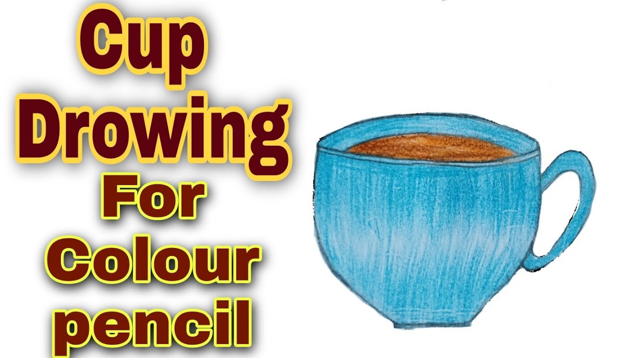 How to draw cup Drowing//cup Drowing//How to make cup Drowing//Easy cup ...