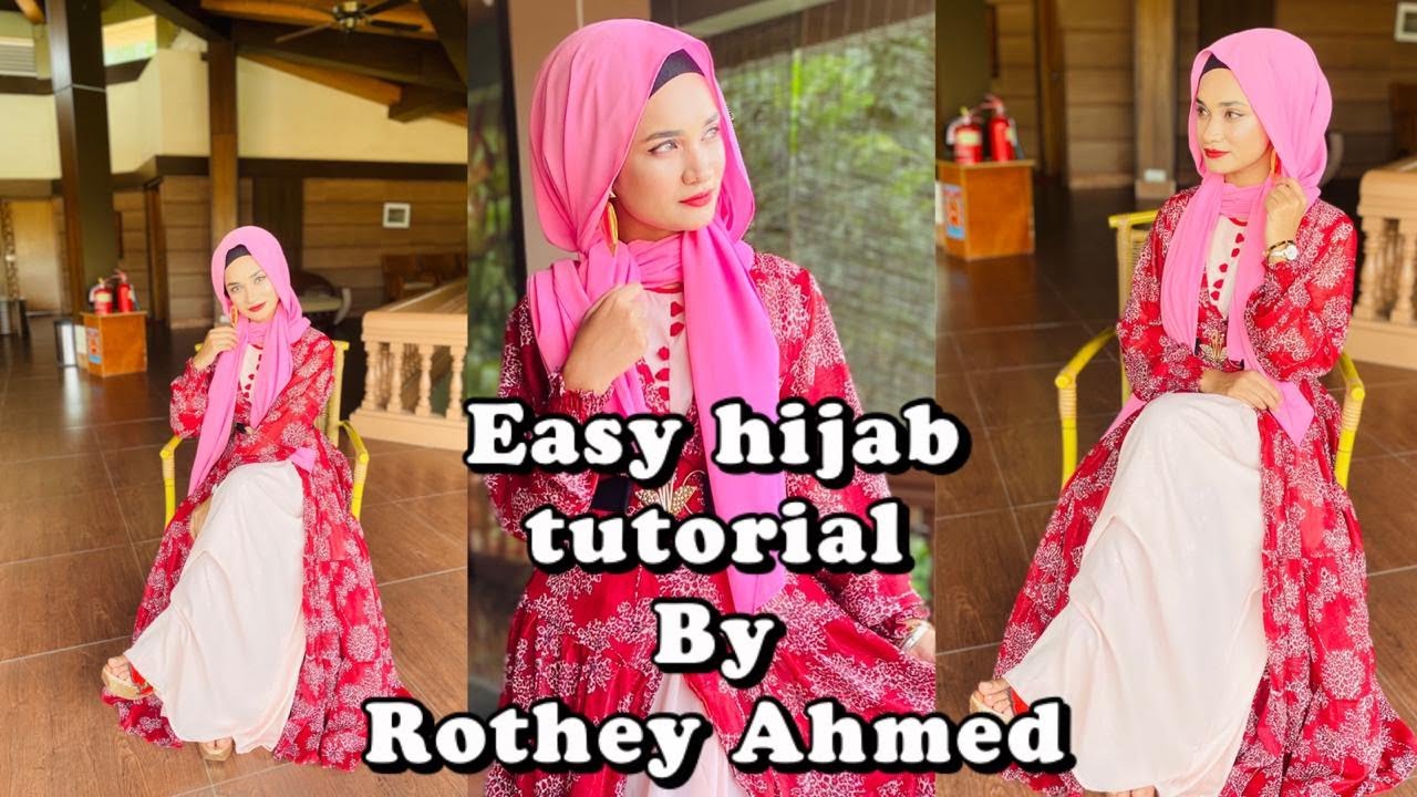 2 easy hijab styles |Rothey Ahmed | chiffon hijab|most requested - YouTube