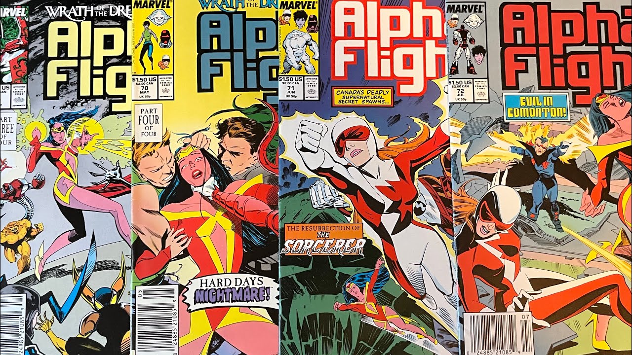Alpha Flight 69-72 Marvel Comics mid phase - YouTube