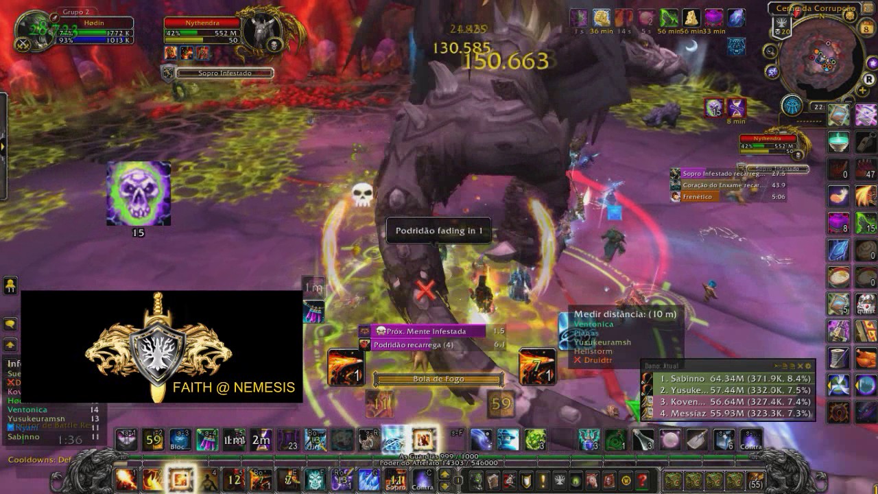 Nythendra Mythic - Fire Mage PoV - YouTube