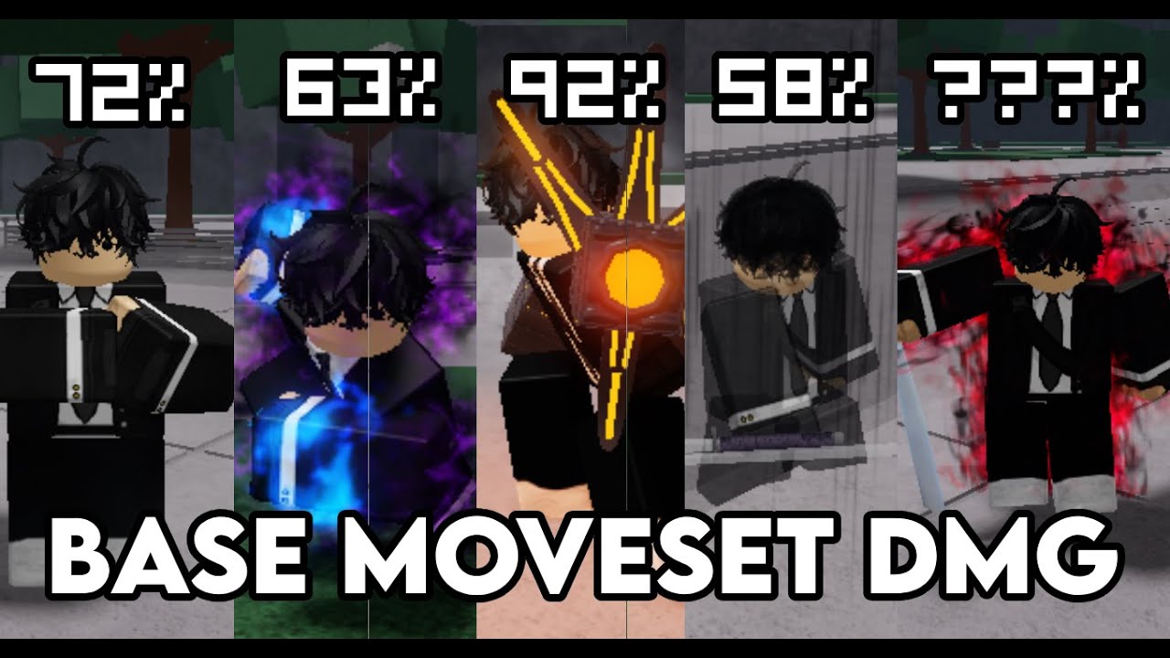 All The Character's Exact Base Moveset DMG - YouTube