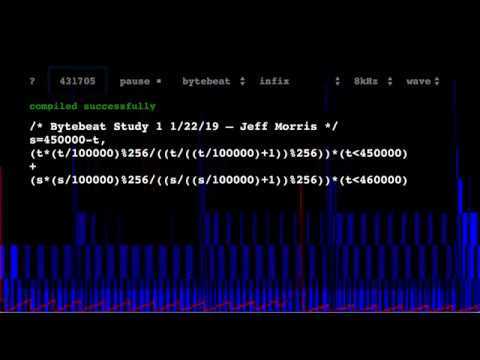 Bytebeat Study 1 1/22/2019 - YouTube