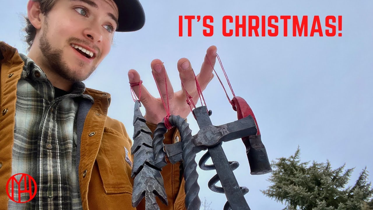 Forging 5 SIMPLE Blacksmith Christmas Ornaments - YouTube