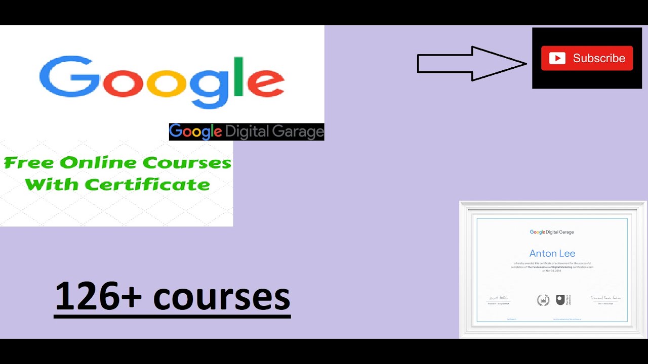 GOOGLE COURSES FREE WITH CERTIFICATES FOR JOB | 136 COURSES - YouTube