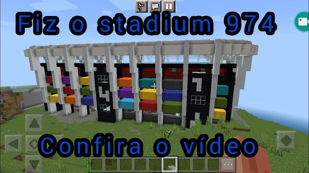FIZ O ESTADIO 974 NO MINECRAFT - YouTube
