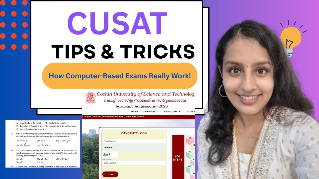 CUSAT Exam Tips & Tricks: Ace Your Computer-Based Test! #cusat #exam # ...